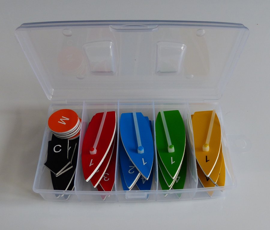 Standard magnetic boat set for clubs, coaches, sailors and race ...